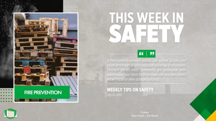 KGFA | This Week in Safety: Fire Prevention – Idle Wooden Pallet Storage